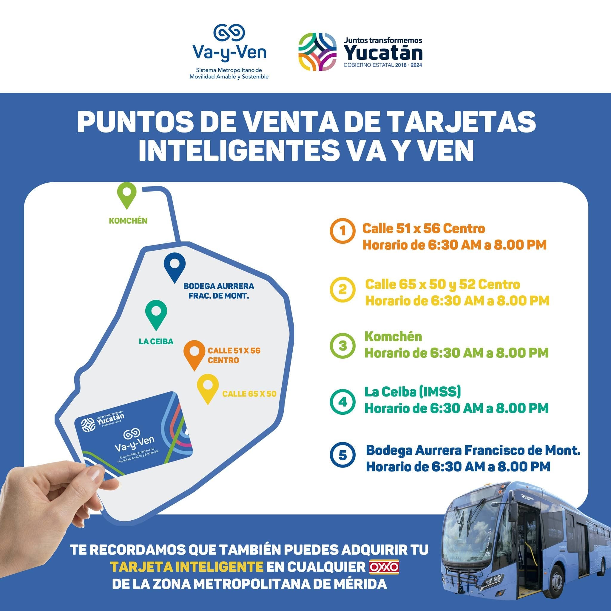Va y Ven, todo lo que necesitas saber del transporte en Mérida