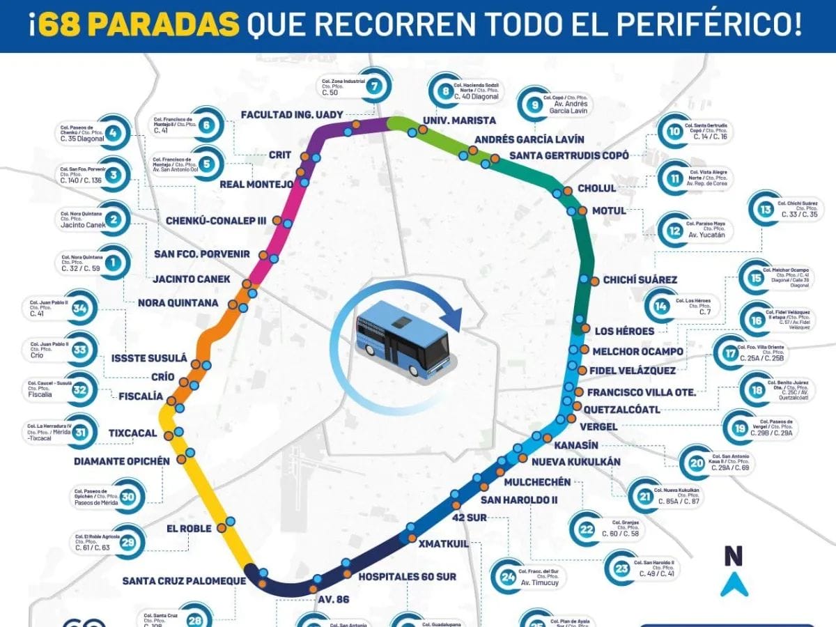 Va y Ven, todo lo que necesitas saber del transporte en Mérida