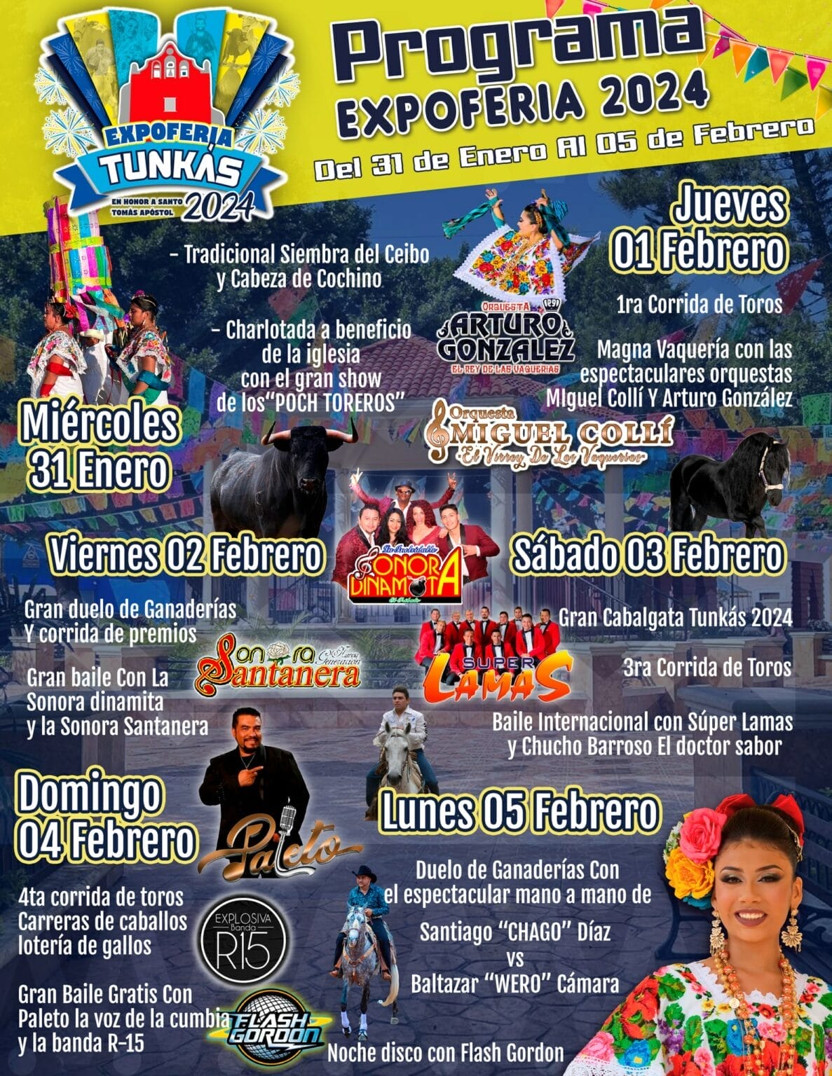 No te pierdas la Expo Feria de Tunkás, iniciando el año en Yucatán