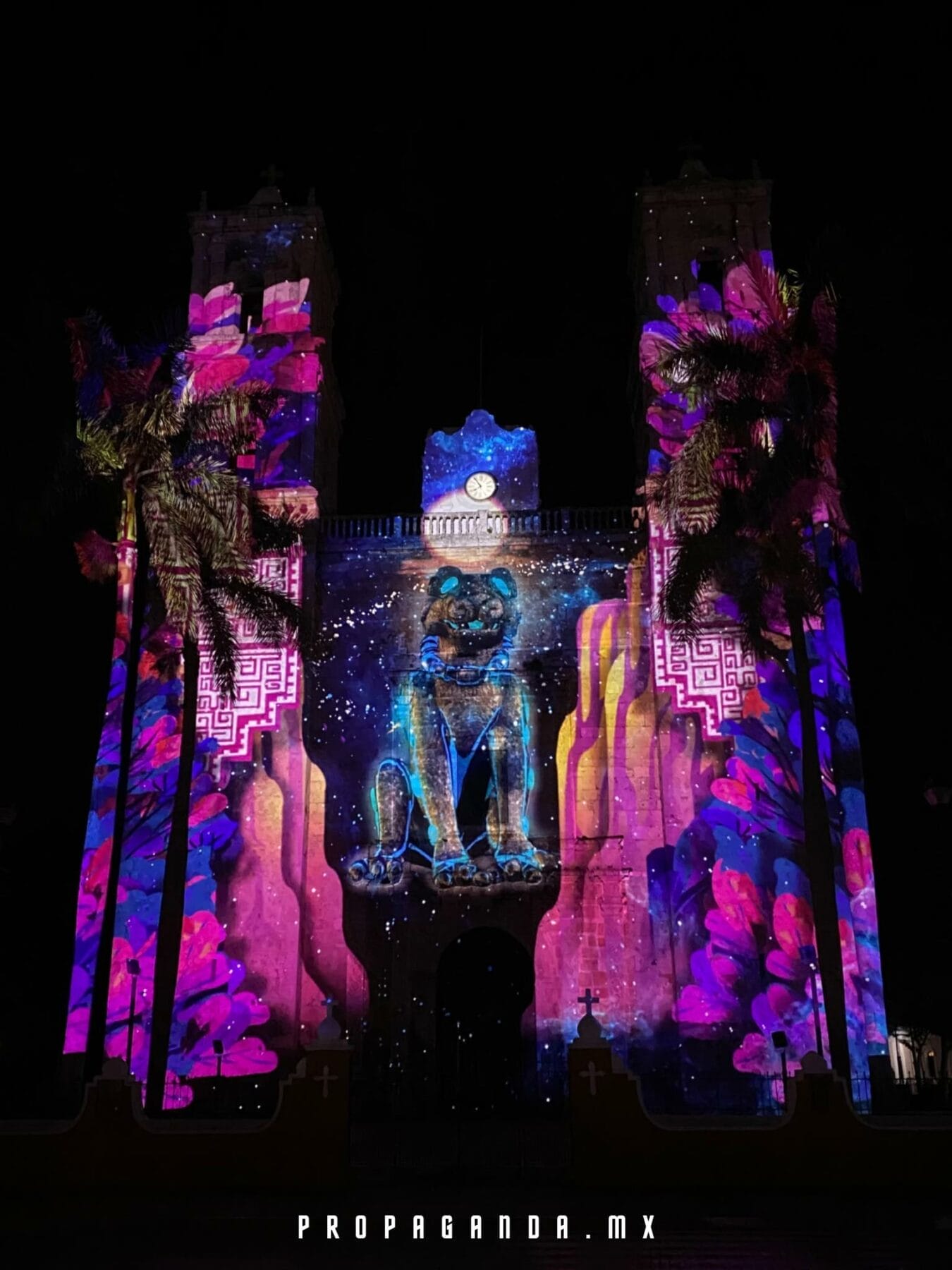 Videomapping en la Iglesia de San Servacio en Valladolid, Yucatán ...