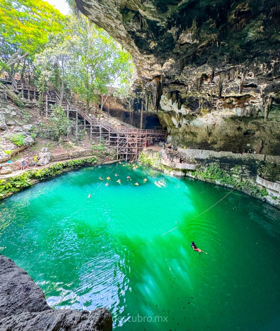 Cenote Zací en Valladolid, Yucatán. Te va a encantar