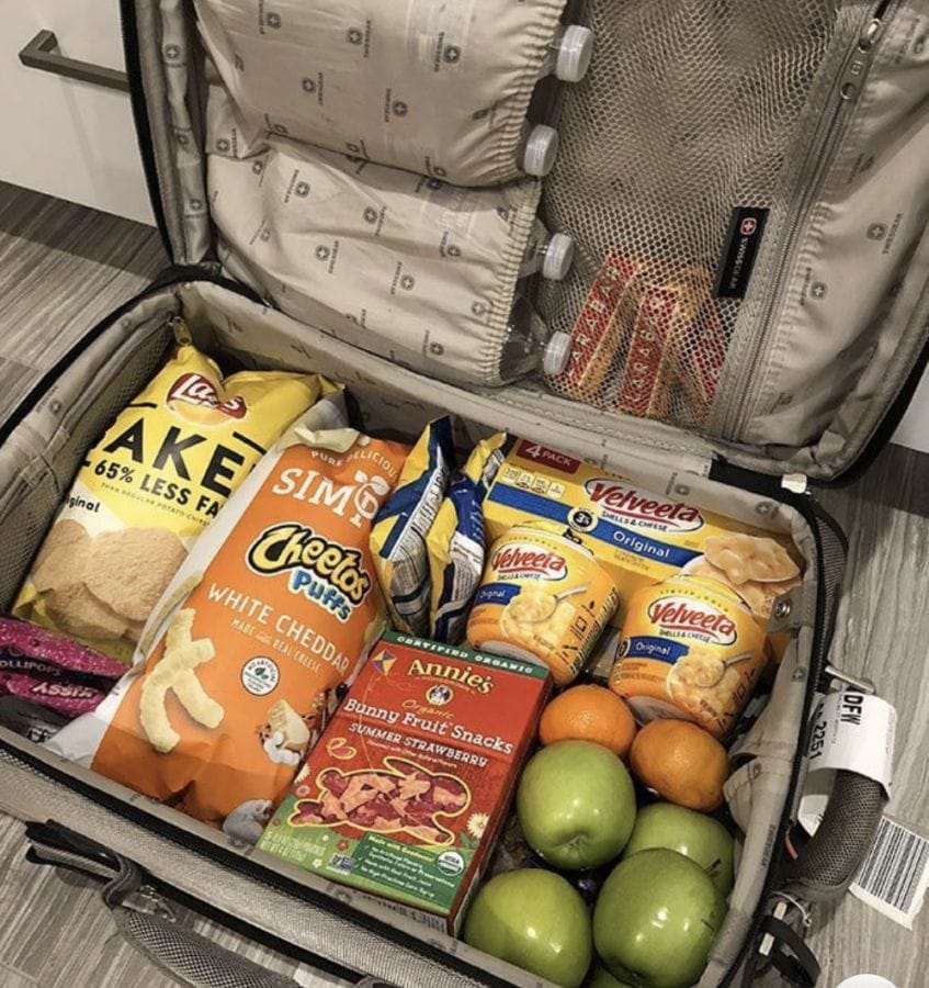 Equipaje de mano. Alimentos que puedes ingresar en el avión